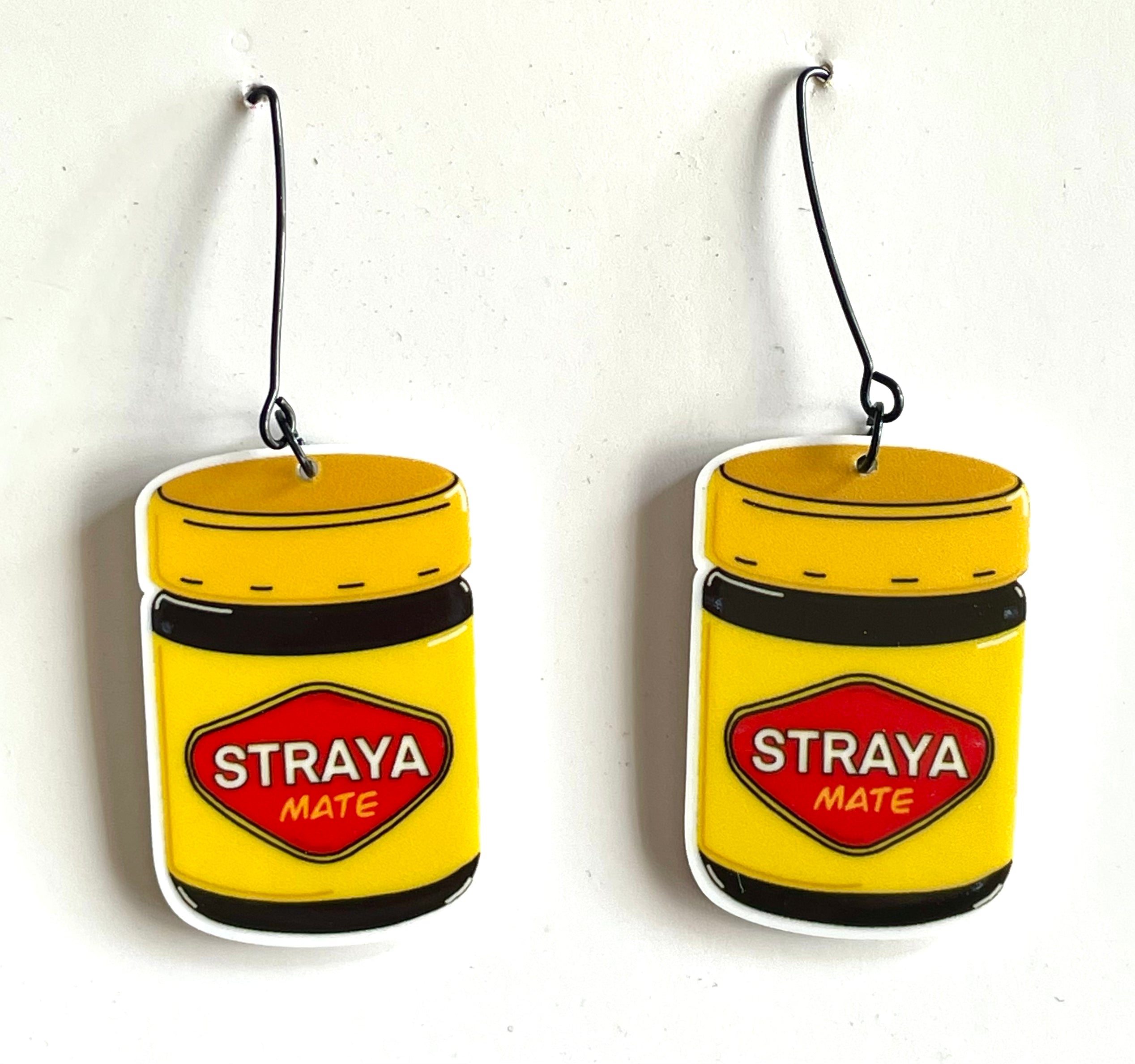 Straya Mate resin dangles – Pop Ear Candy
